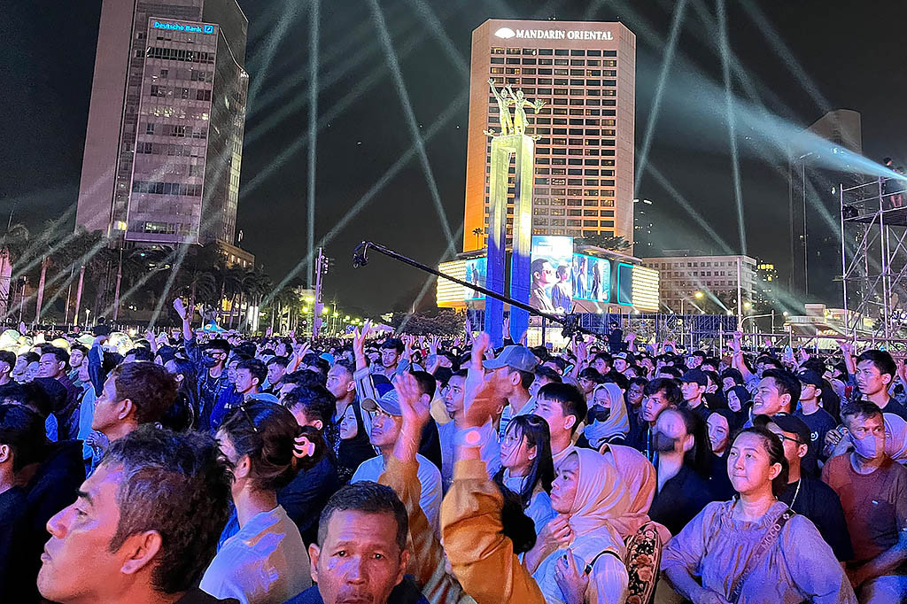 Potret Lautan Manusia Penuhi Bundaran HI
