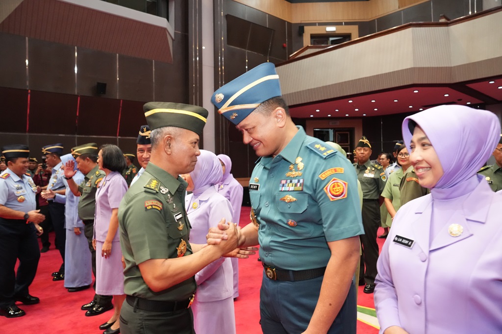 Kasum TNI Terima Laporan Korps Kenaikan Pangkat 32 Perwira Tinggi TNI