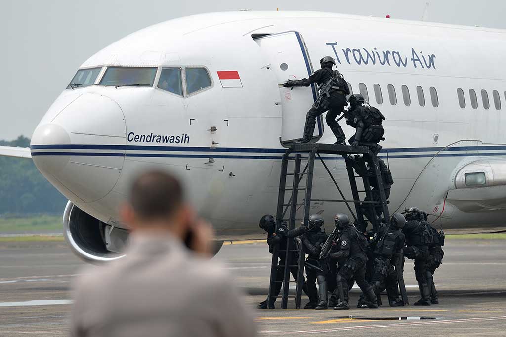 Paskhas Bebaskan Sandera di Halim Perdanakusuma