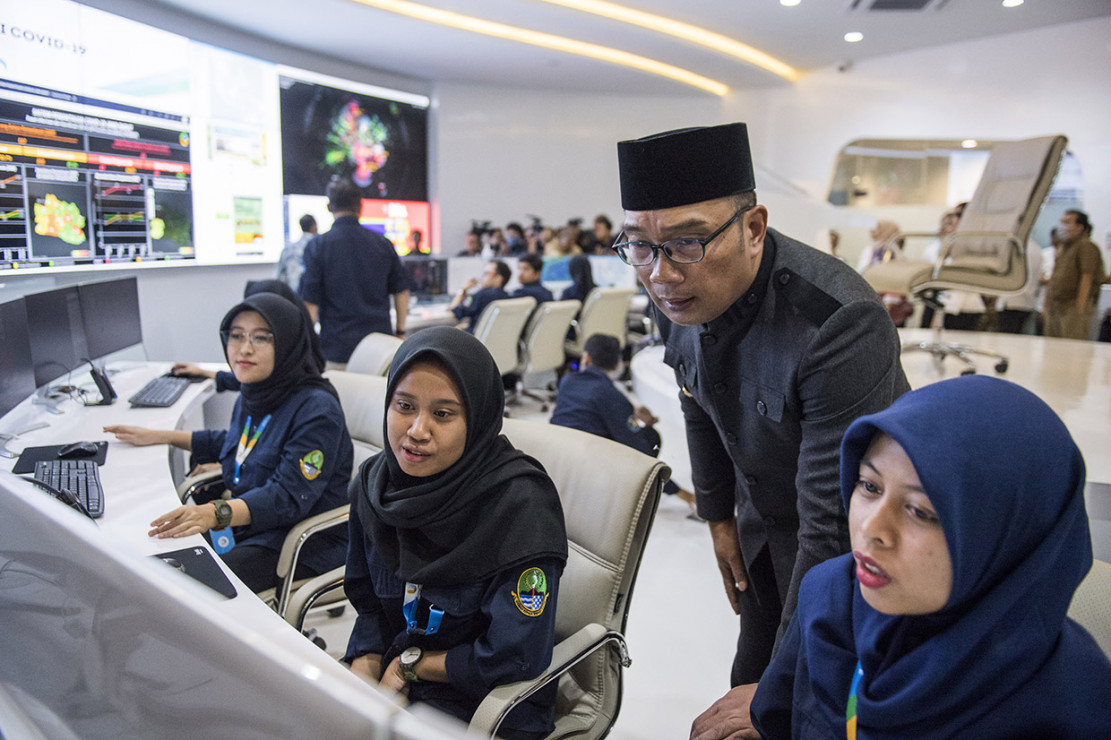 Ridwan Kamil Resmikan Jabar Command Center di Bandung