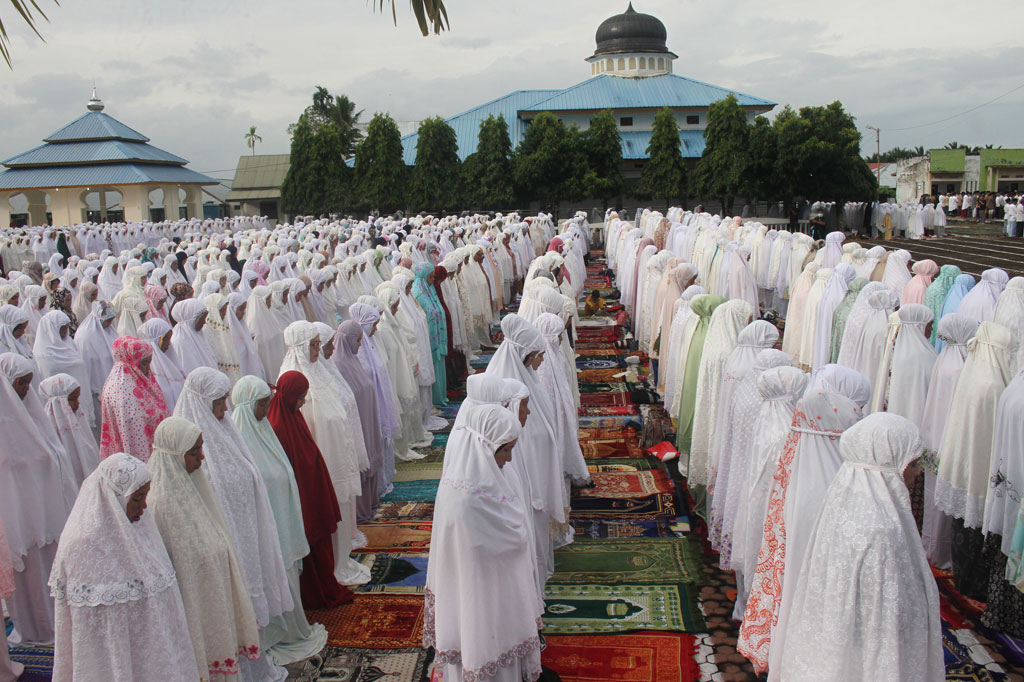 Tarekat Syattariyah Nagan Raya Gelar Salat Id