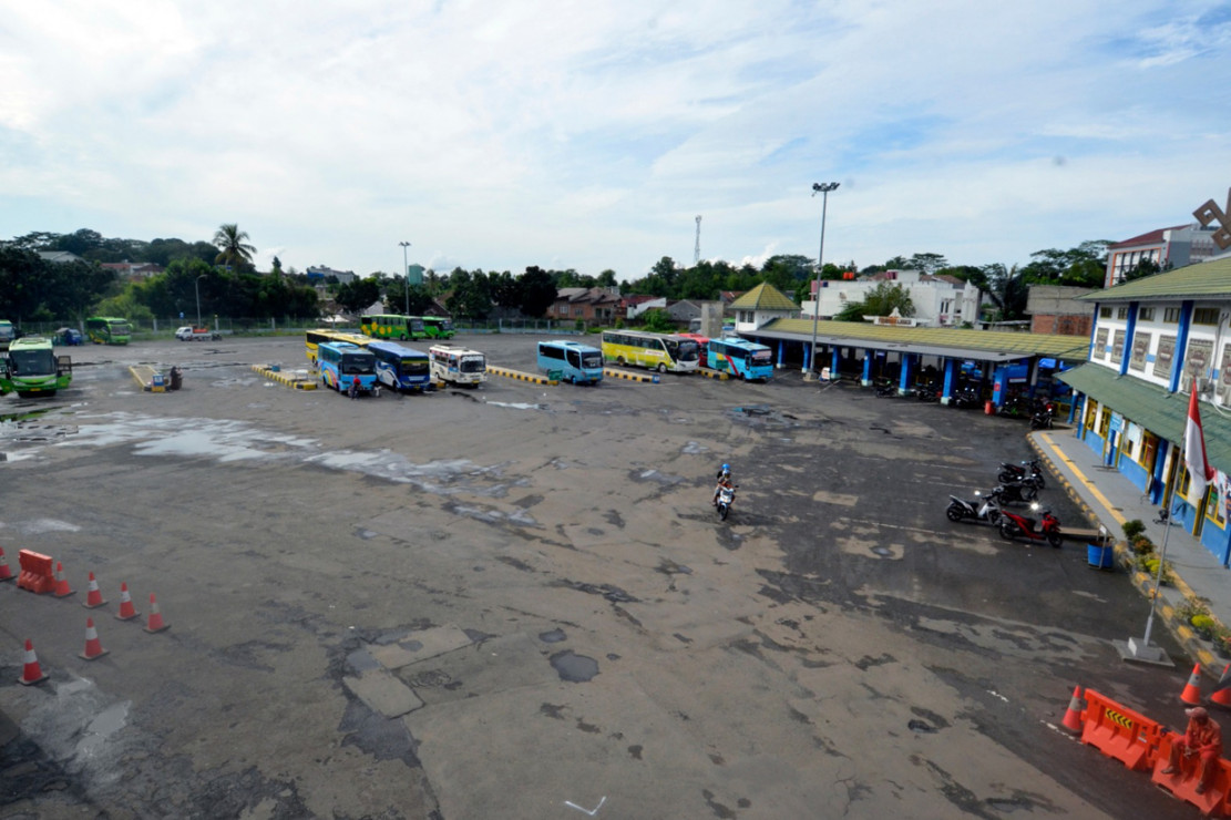 H+4 Lebaran, Terminal Rajabasa Lampung Sepi Penumpang