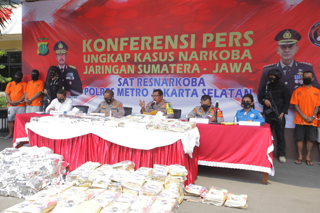 Polisi Ungkap Penyelundupan 160 Kg Ganja Dari Jaringan Sumatera Jawa