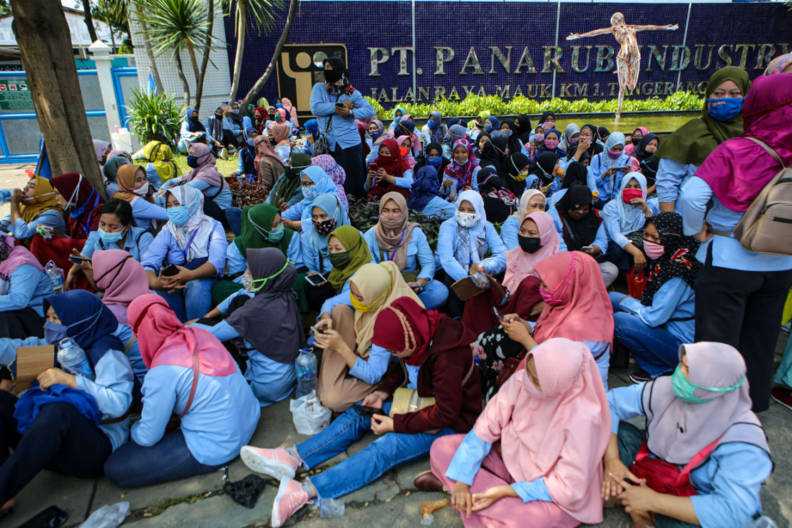 Buruh Gelar Aksi Tolak Uu Cipta Kerja Serentak Di Sejumlah Daerah