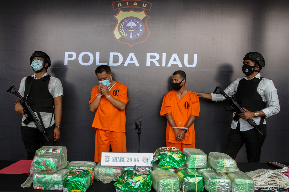 Polda Riau Tembak Mati 1 Pengedar Narkoba 20 Kg Sabu Disita Medcom Id