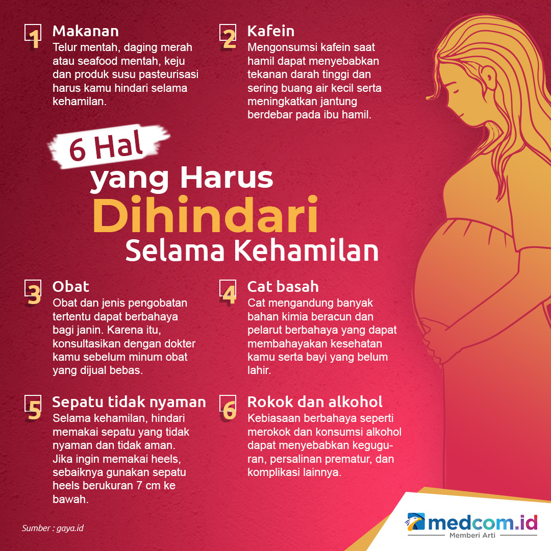 6 Hal yang Harus Dihindari Selama Kehamilan