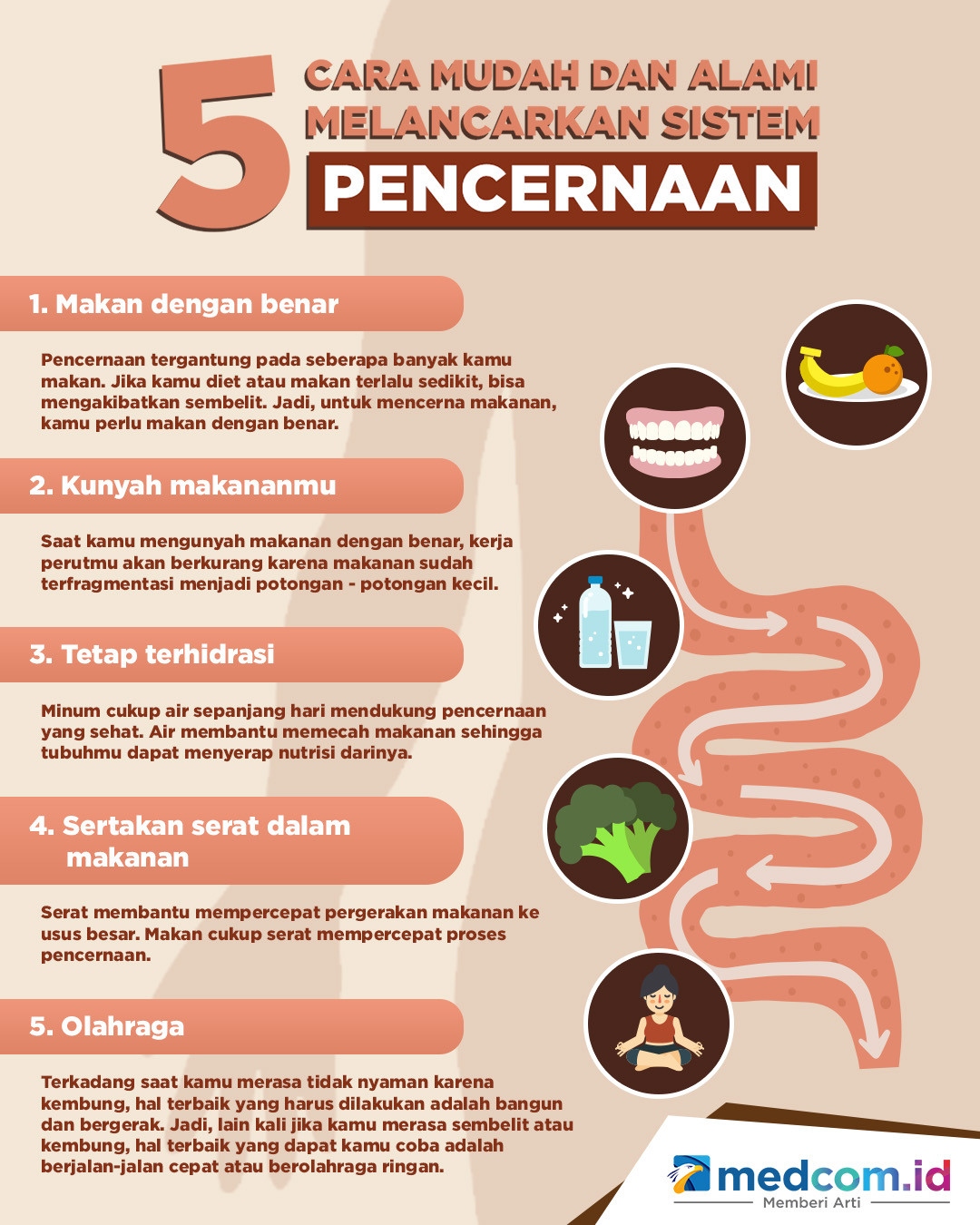 5 Cara Mudah dan Alami Lancarkan Sistem Pencernaan