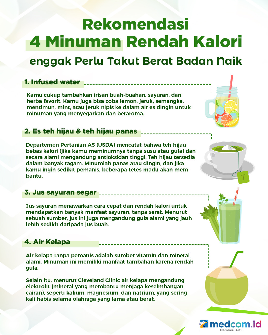4 Minuman Rendah Kalori Nggak Bikin Berat Badan Naik