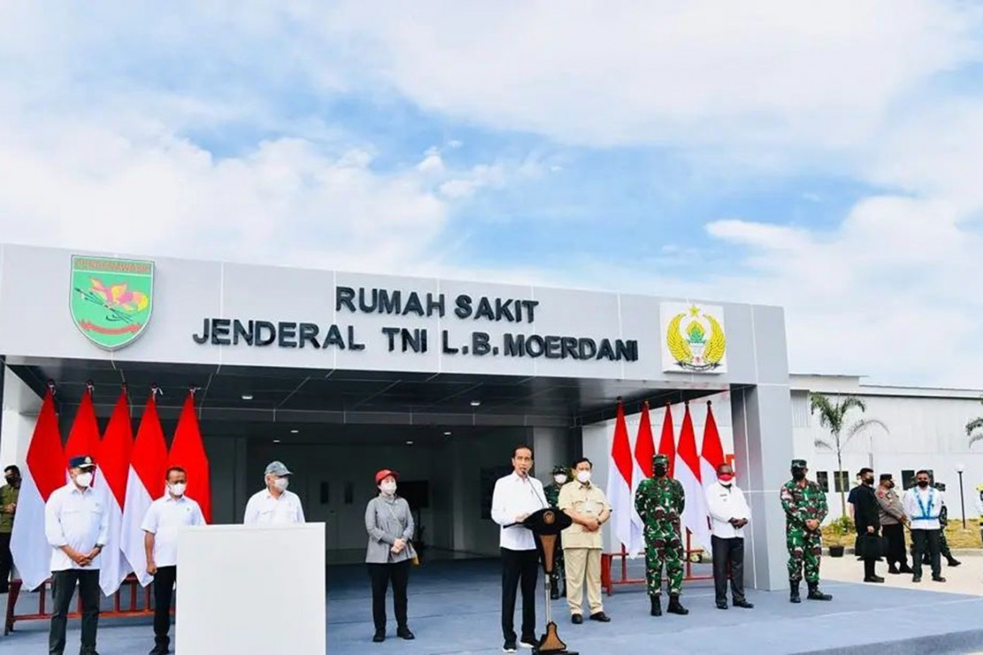 Foto: Jokowi Resmikan RS Modular Jenderal TNI LB Moerdani - Medcom.id