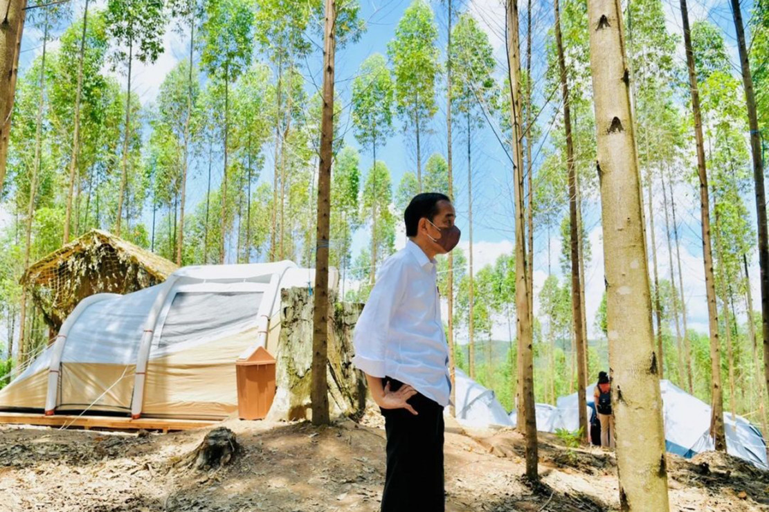 Menengok Tenda Tempat Jokowi Camping di Titik Nol IKN Nusantara