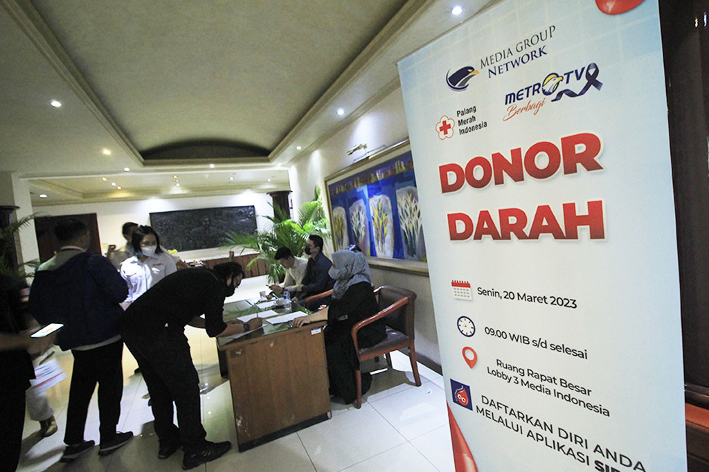 Media Group Network Gelar Kegiatan Donor Darah - Medcom.id