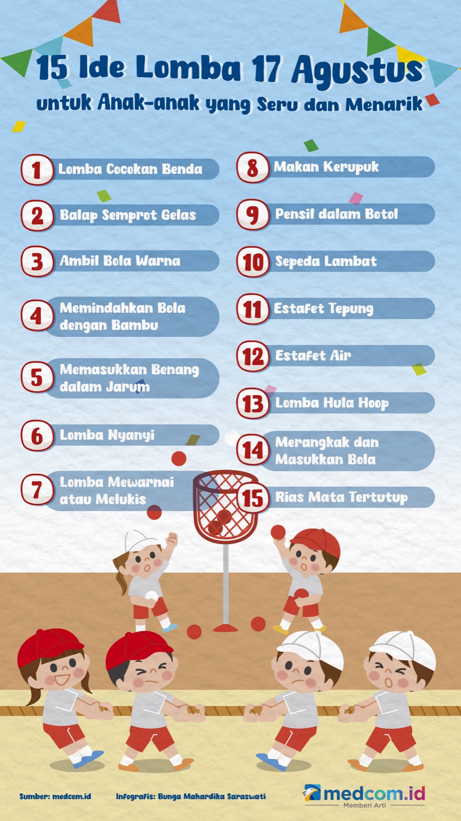 15 Ide Lomba 17 Agustus untuk Anak-anak