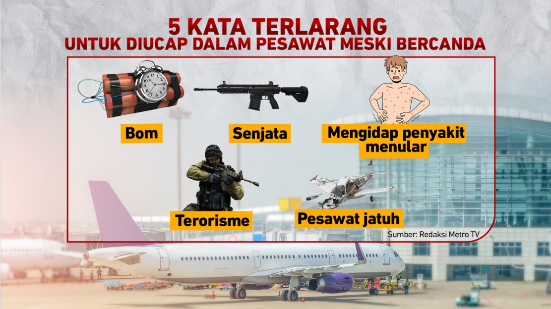 Jangan Bercanda Soal Bom di Dalam Pesawat