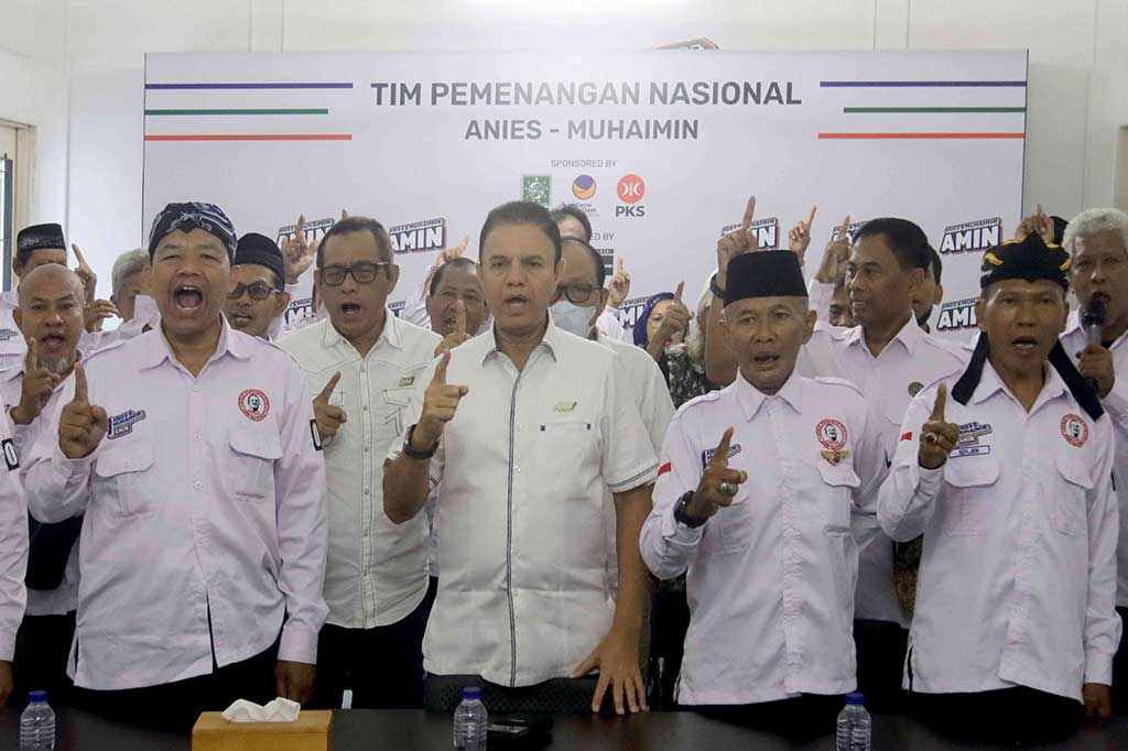 Sukarelawan Satgas PAM TPS Deklarasikan Dukungan untuk AMIN