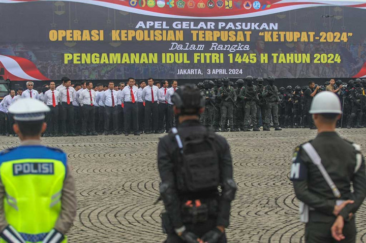 Kapolri-Panglima TNI Cek Kesiapan Personel Operasi Ketupat 2024