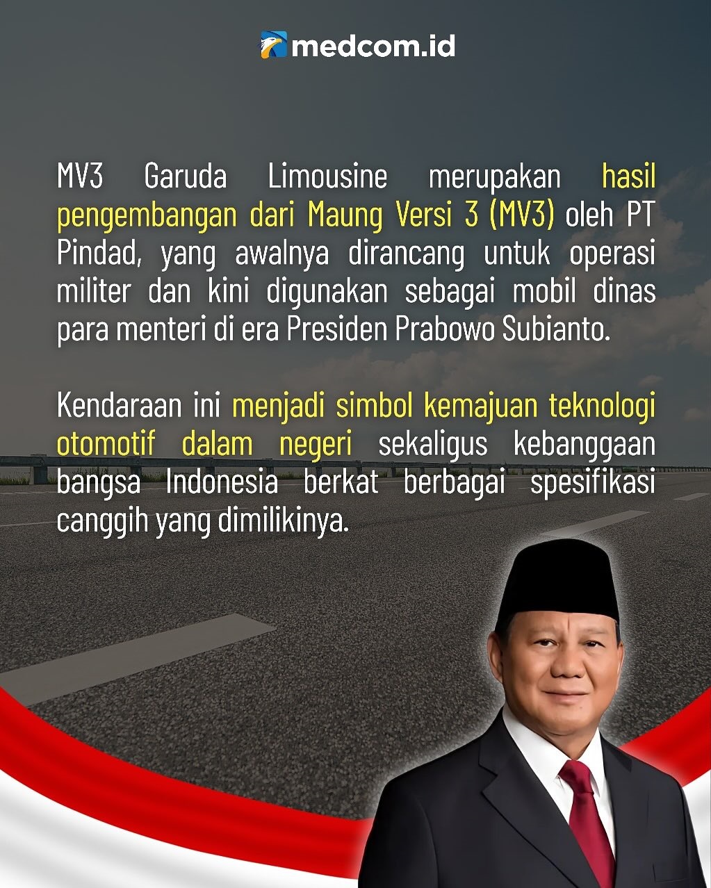 Spesifikasi Maung Garuda: Mobil Dinas Para Menteri