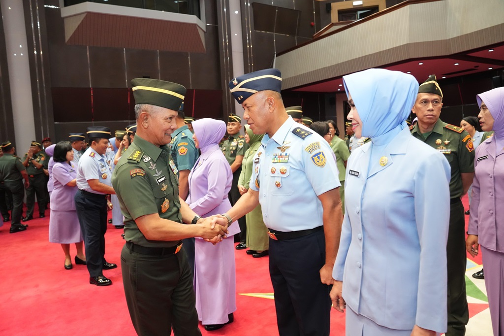 Kasum TNI Terima Laporan Korps Kenaikan Pangkat 32 Perwira Tinggi TNI