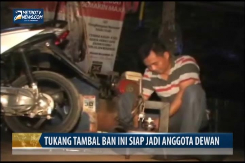 Tukang Tambal Ban Ini Siap Jadi Anggota Dewan
