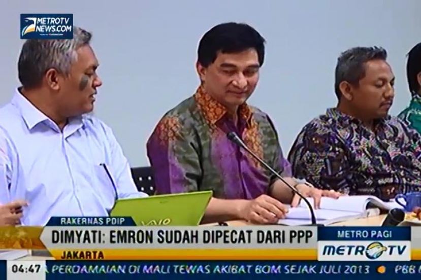 Kehadiran Emron Pangkapi pada Rakernas PDI Perjuangan Tidak Diakui ...