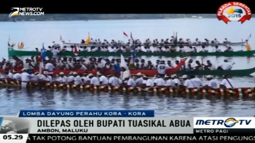 Untuk Menarik Wisatawan, Pemkab Maluku Tengah Gelar Lomba Dayung Kora-Kora