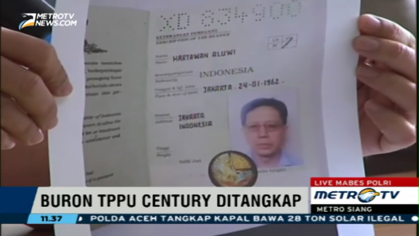 Kronologi Penangkapan Buronan Kasus Century Hartawan Aluwi