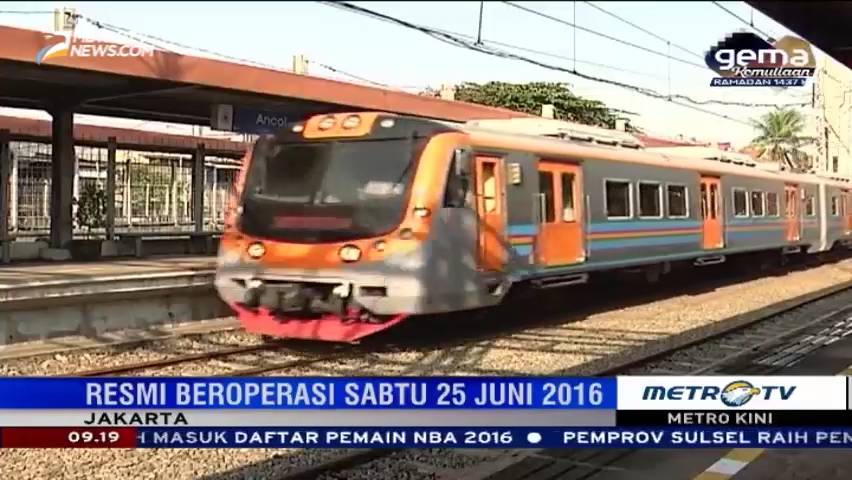 Ditutup Sejak 1990, Stasiun Ancol Kembali Beroperasi