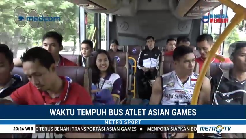 Menguji Waktu Tempuh Bus Atlet Asian Games