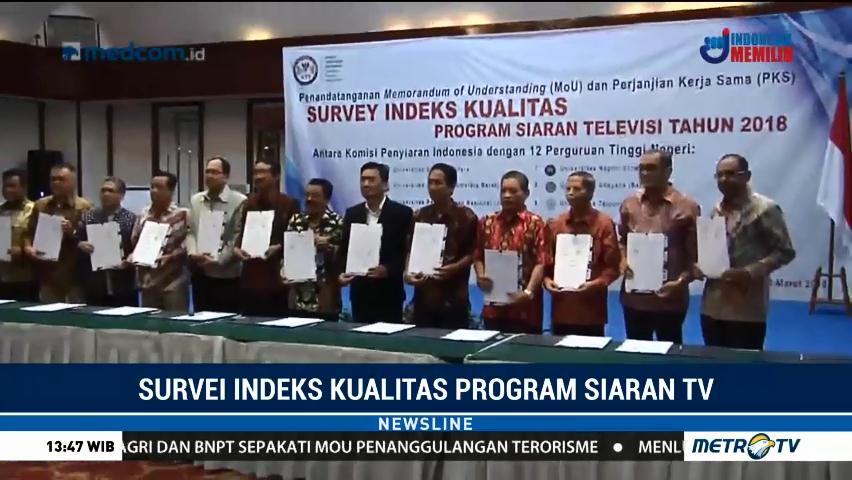 Survei Indeks Kualitas Program TV, KPI Gandeng 12 Perguruan Tinggi Negeri