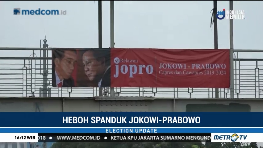 Spanduk Jokowi-Prabowo Tersebar di Jaksel Spanduk Jokowi-Prabowo Tersebar di Jaksel