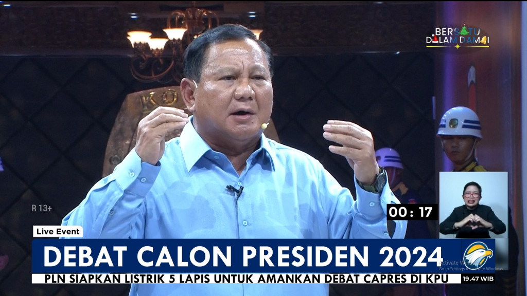 Paparkan Visi Misi, Prabowo Bertekad Berantas Korupsi hingga ke Akar-akarny
