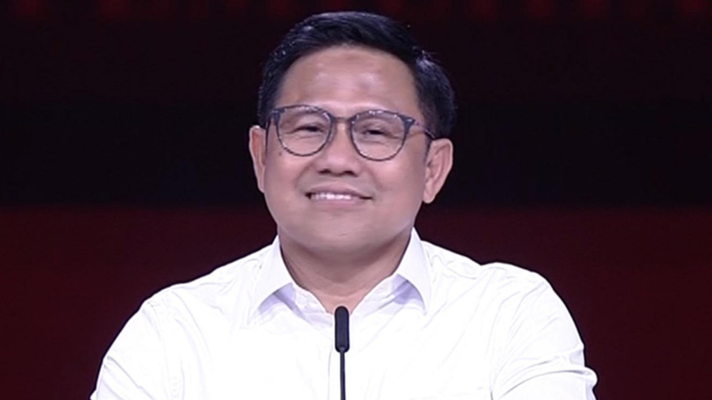 Ekspresi Cak Imin Mendengar Jawaban Gibran Ekspresi Cak Imin Mendengar Jawaban Gibran