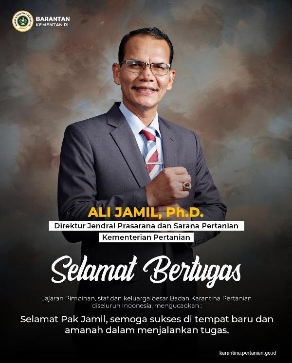 Gantikan Sarwo Edhy, Mentan Tunjuk Ali Jamil sebagai Dirjen PSP