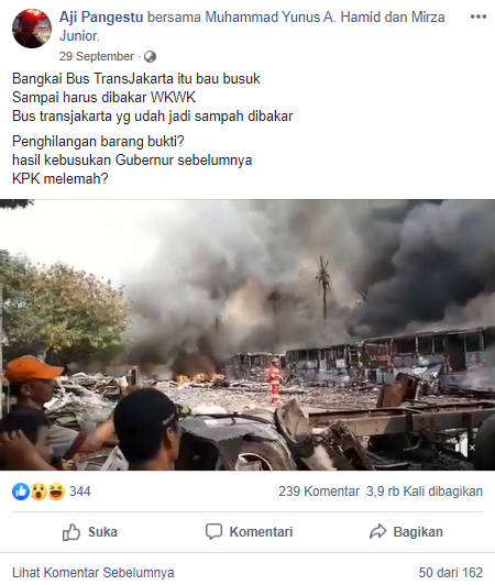 Bus Transjakarta Dibakar untuk Hilangkan Bukti? Ini Kejadian Sebenarnya