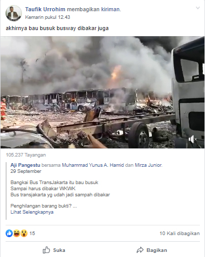 Bus Transjakarta Dibakar untuk Hilangkan Bukti? Ini Kejadian Sebenarnya