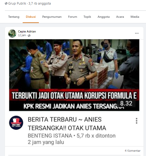 [Cek Fakta] KPK Resmi Tetapkan Anies Tersangka Otak Utama Korupsi ...