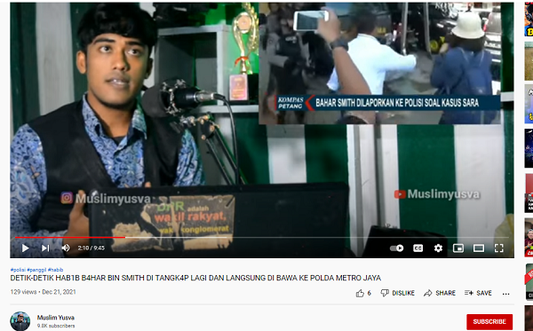[Cek Fakta] Video Detik-Detik Habib Bahar bin Smith Dijemput Polisi ...