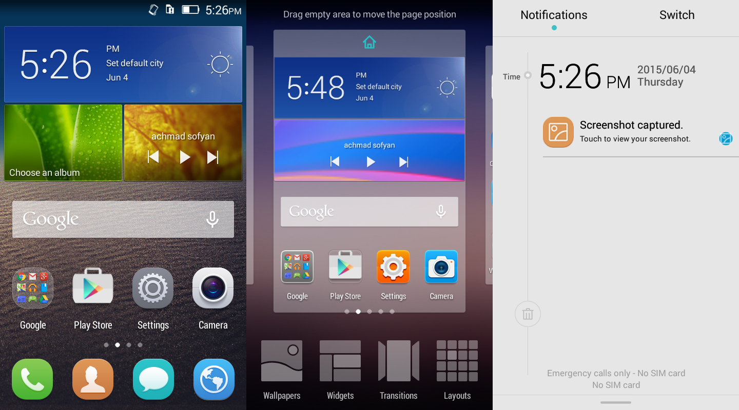 Mengenal Desain Antarmuka EMUI di Huawei Y3