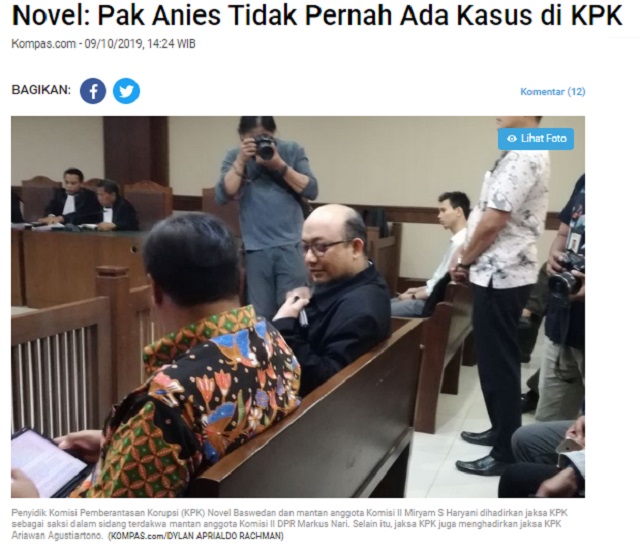 [Cek Fakta] Anies akan Diperiksa KPK? Ini Faktanya