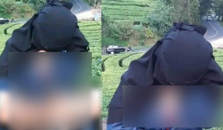 Viral Wanita Bercadar Ini Pamer Alat Kelamin di Kebun Teh Ciwidey Viral Wanita Bercadar Ini Pamer Alat Kelamin di Kebun Teh Ciwidey