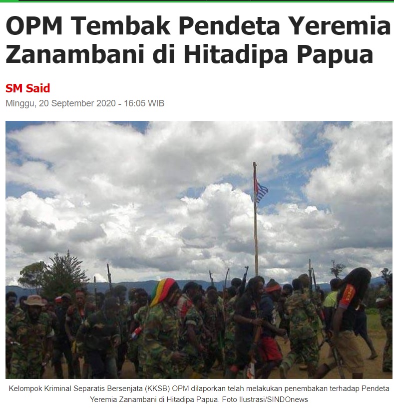 [Cek Fakta] Usai Teror Warga di Papua, OPM Siap Buru Banser? Ini Faktanya