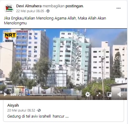[Cek Fakta] Video Detik-Detik Gedung di Tel Aviv Israel Hancur? Ini ...