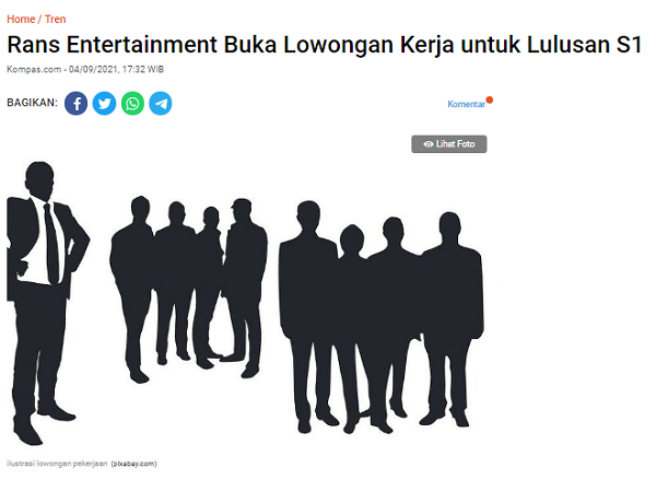 [Cek Fakta] Benarkah Nomor WA Ini Resmi terkait Lowongan Kerja RANS ...
