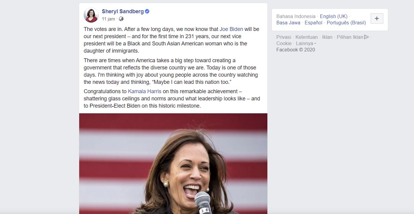 Bos Perusahaan Teknologi Dunia Ucapkan Selamat Presiden AS Joe Biden